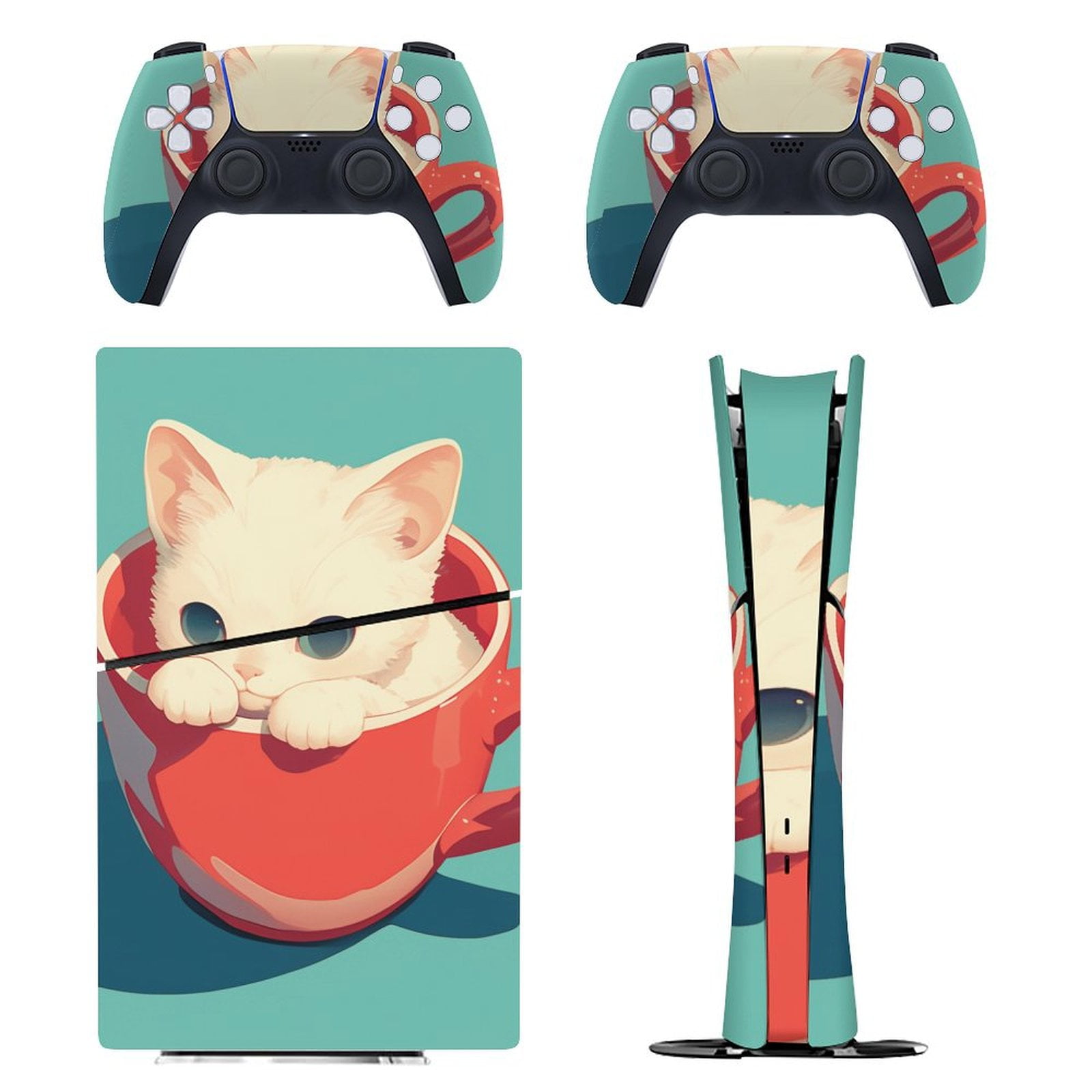 Skin Sticker for PS5 Slim Standard PS5 Pro Disc Digital Edition Console ...