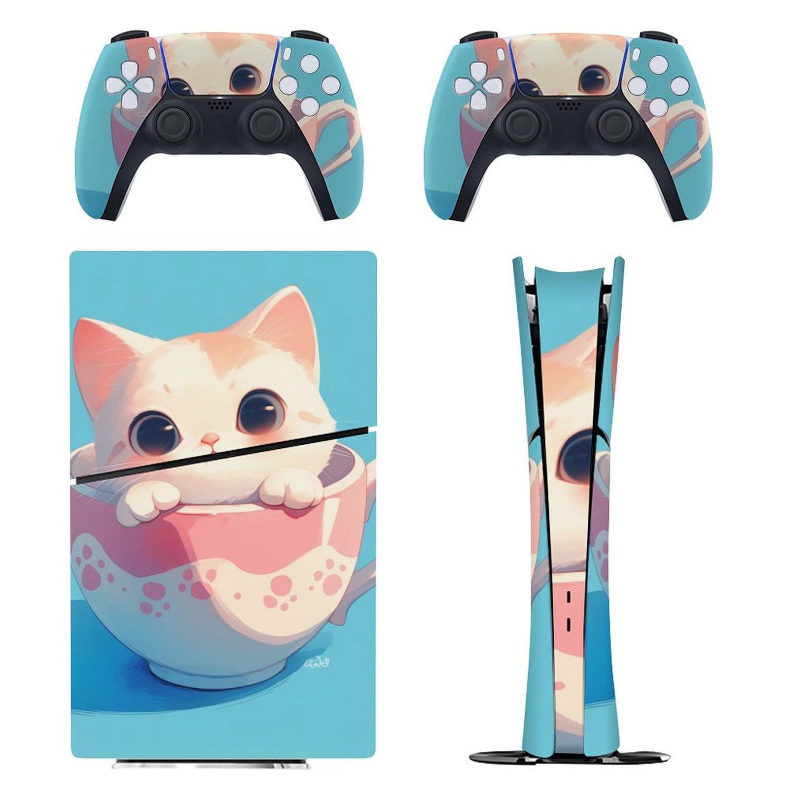 Skin Sticker for PS5 Slim Standard PS5 Pro Disc Digital Edition Console ...