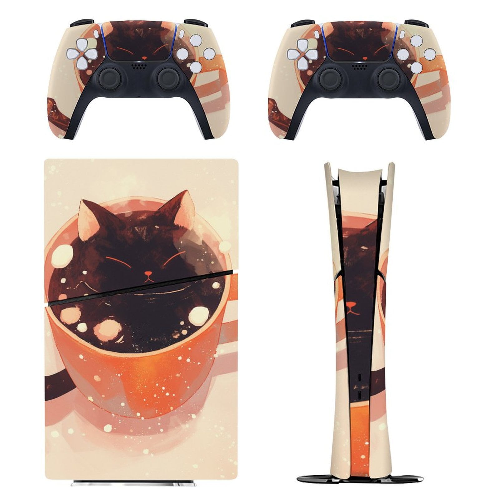 Skin Sticker for PS5 Slim Standard PS5 Pro Disc Digital Edition Console ...