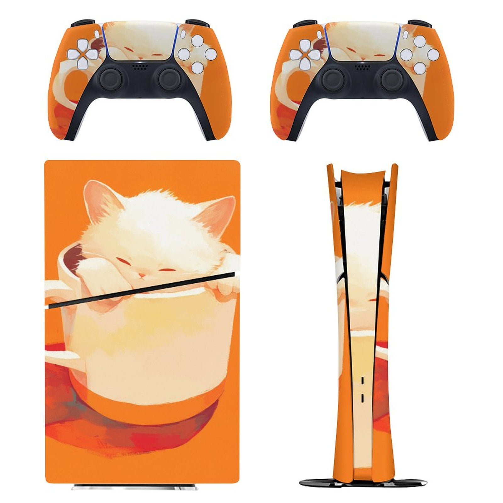 Skin Sticker for PS5 Slim Standard PS5 Pro Disc Digital Edition Console ...