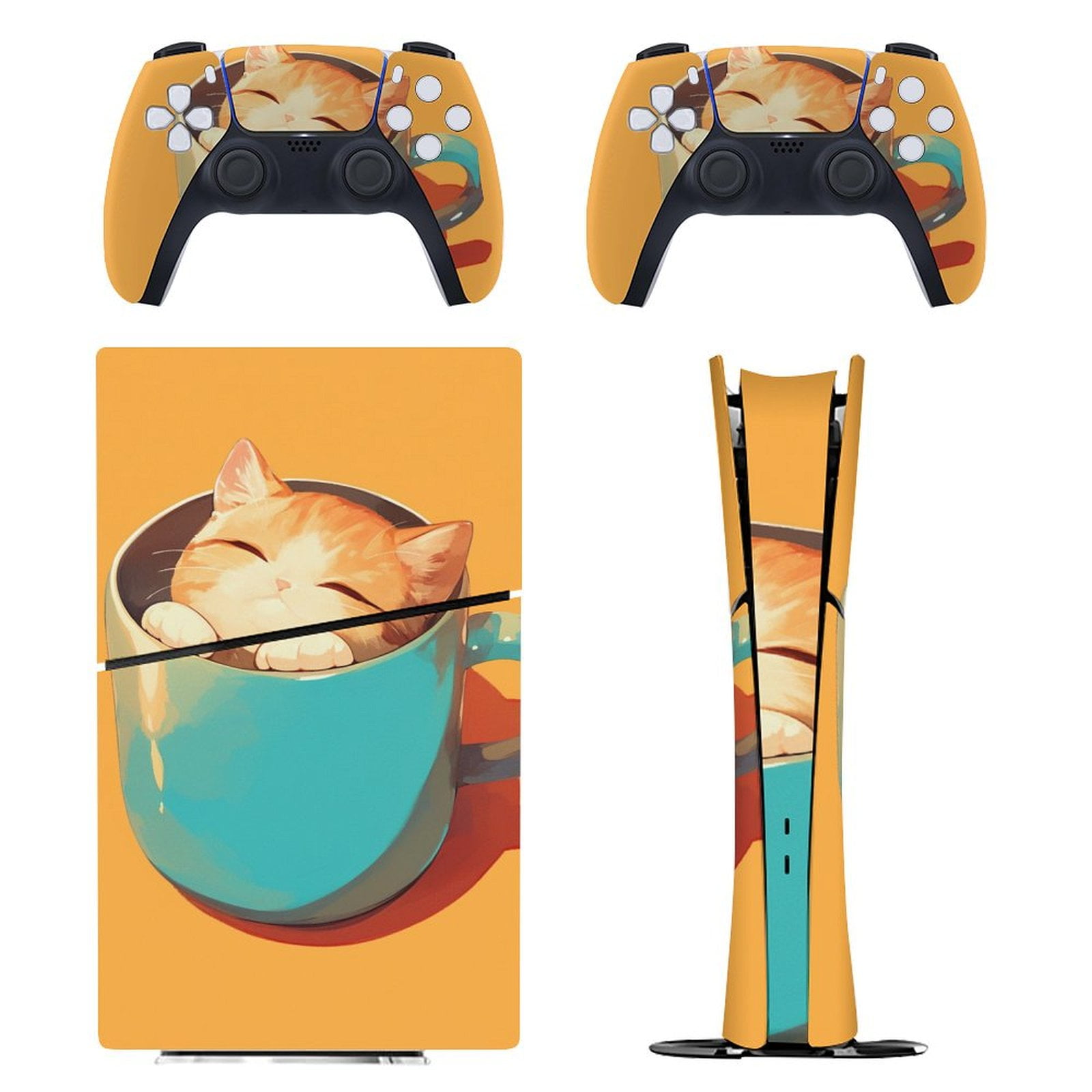 Skin Sticker for PS5 Slim Standard PS5 Pro Disc Digital Edition Console ...