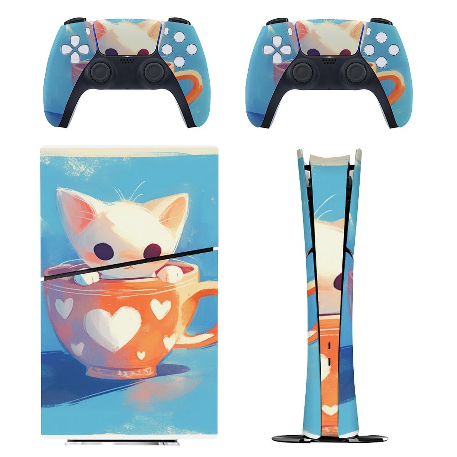 Skin Sticker for PS5 Slim Standard PS5 Pro Disc Digital Edition Console ...