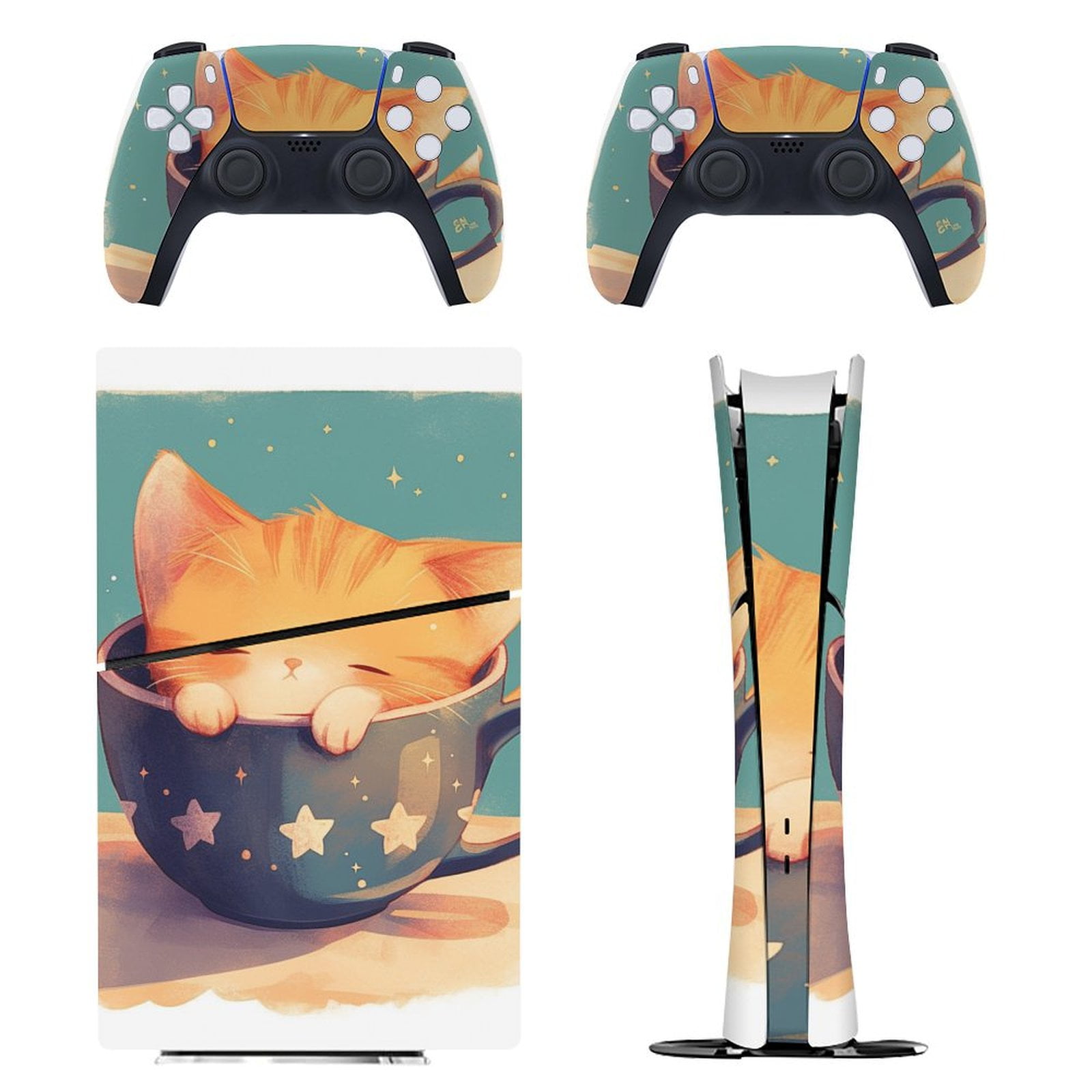 Skin Sticker for PS5 Slim Standard PS5 Pro Disc Digital Edition Console ...