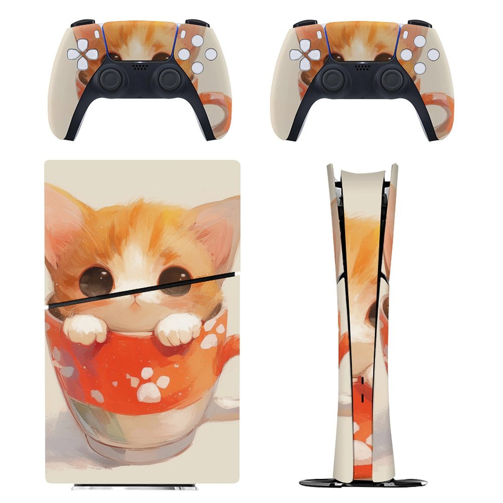 Skin Sticker for PS5 Slim Standard PS5 Pro Disc Digital Edition Console ...