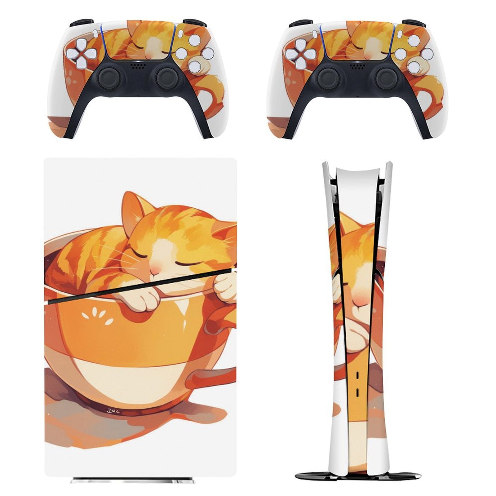 Skin Sticker for PS5 Slim Standard PS5 Pro Disc Digital Edition Console ...