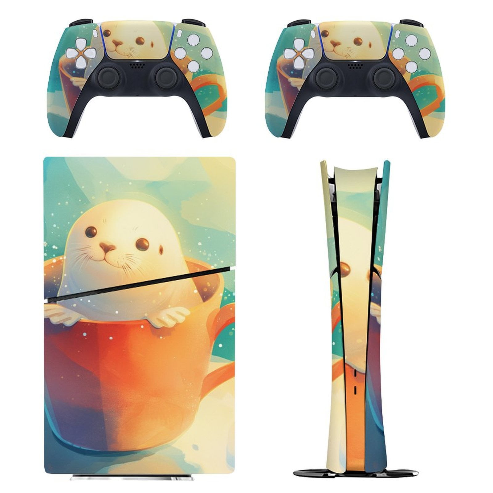 Skin Sticker for PS5 Slim Standard PS5 Pro Disc Digital Edition Console ...