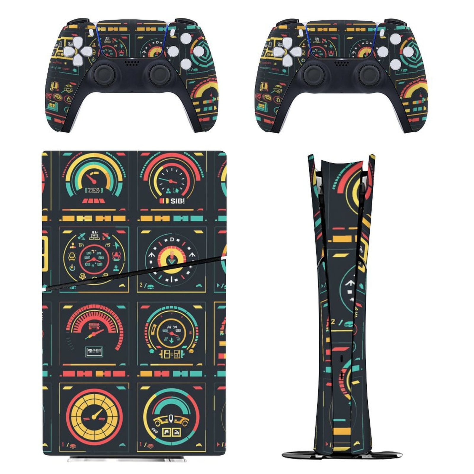 Skin Sticker for PS5 Slim Standard PS5 Pro Disc Digital Edition Console ...