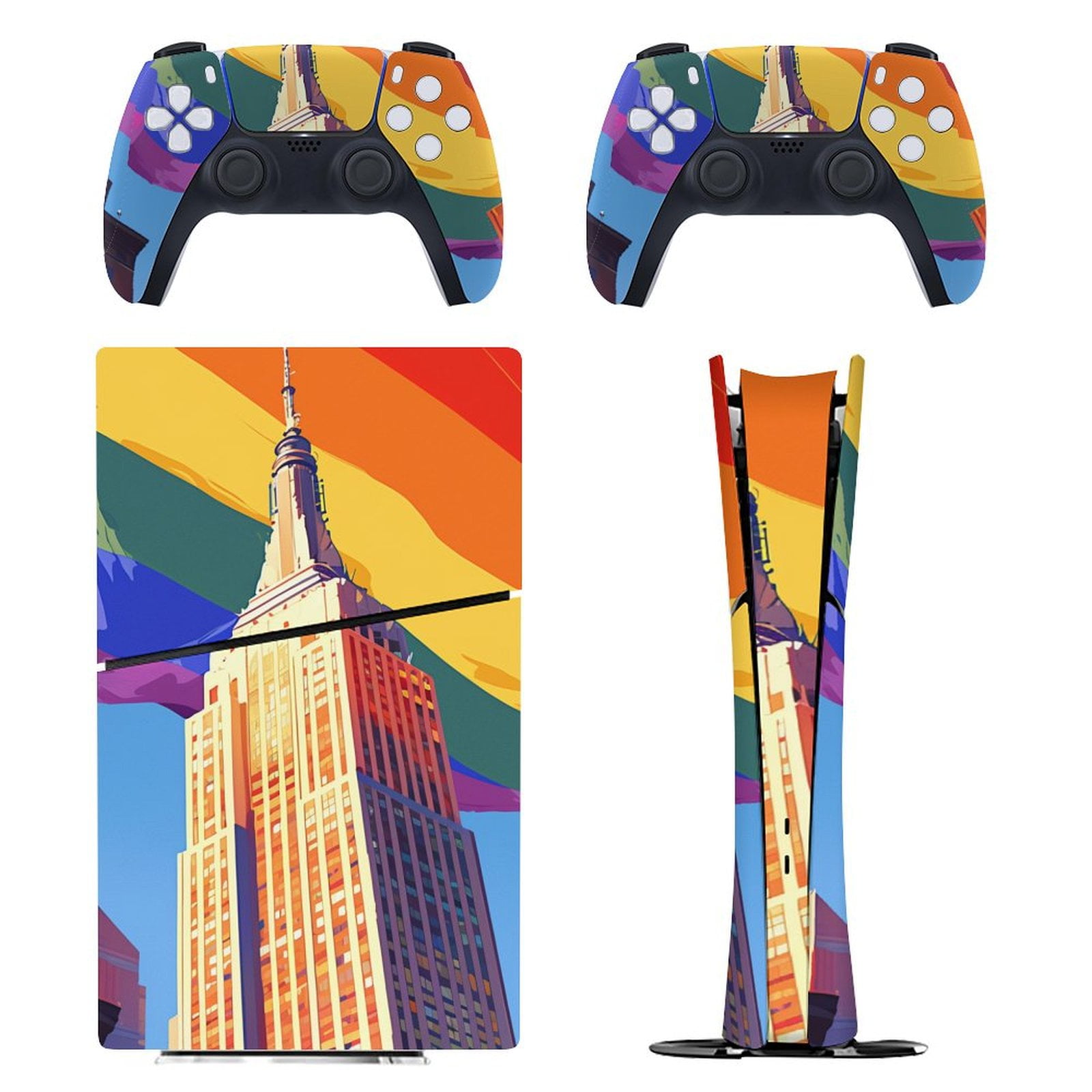 Skin Sticker for PS5 Slim Standard PS5 Pro Disc Digital Edition Console ...