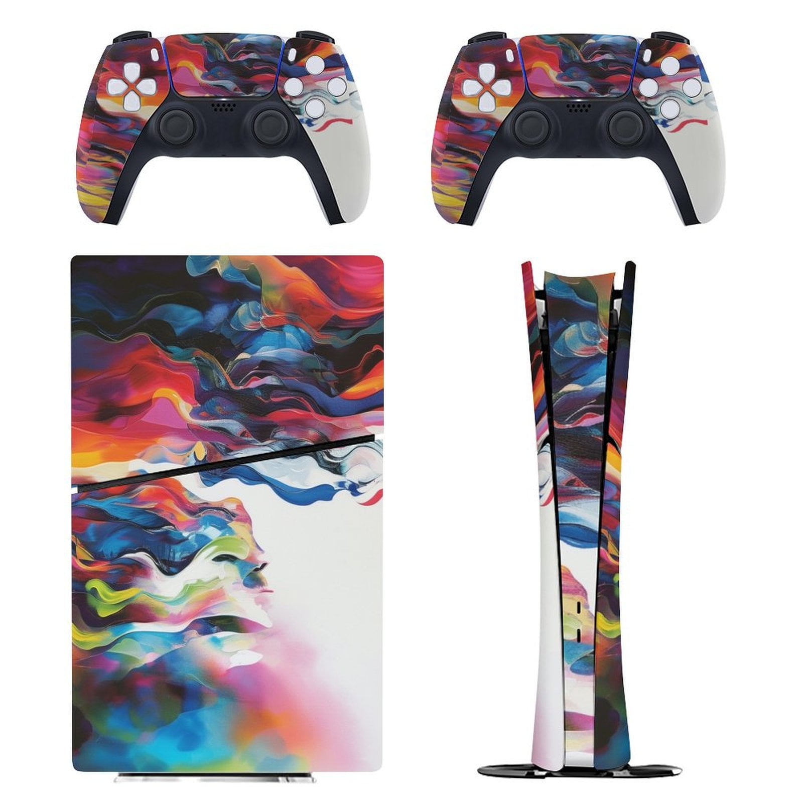 Skin Sticker for PS5 Slim Standard PS5 Pro Disc Digital Edition Console ...