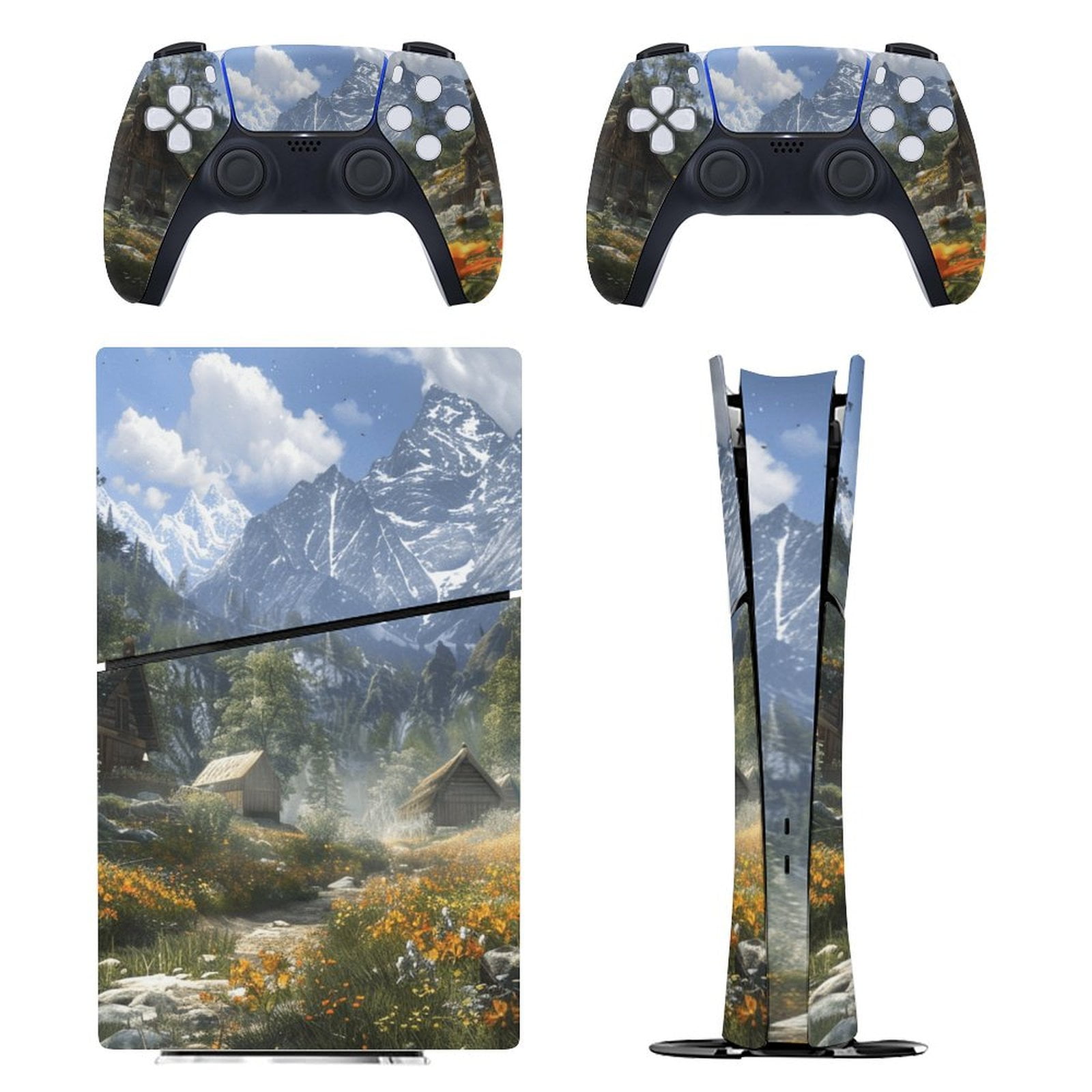 Skin Sticker for PS5 Slim Standard PS5 Pro Disc Digital Edition Console ...