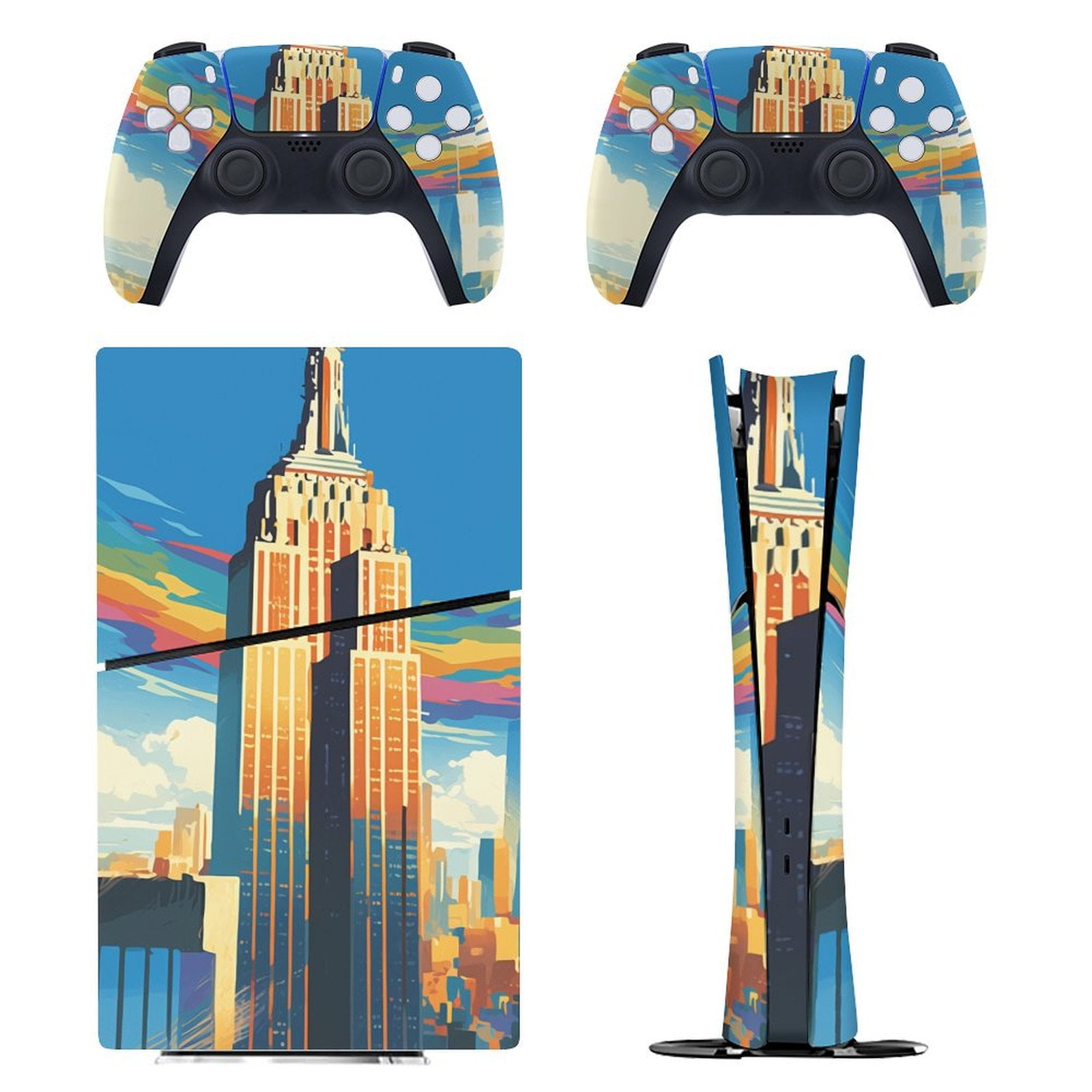 Skin Sticker for PS5 Slim Standard PS5 Pro Disc Digital Edition Console ...