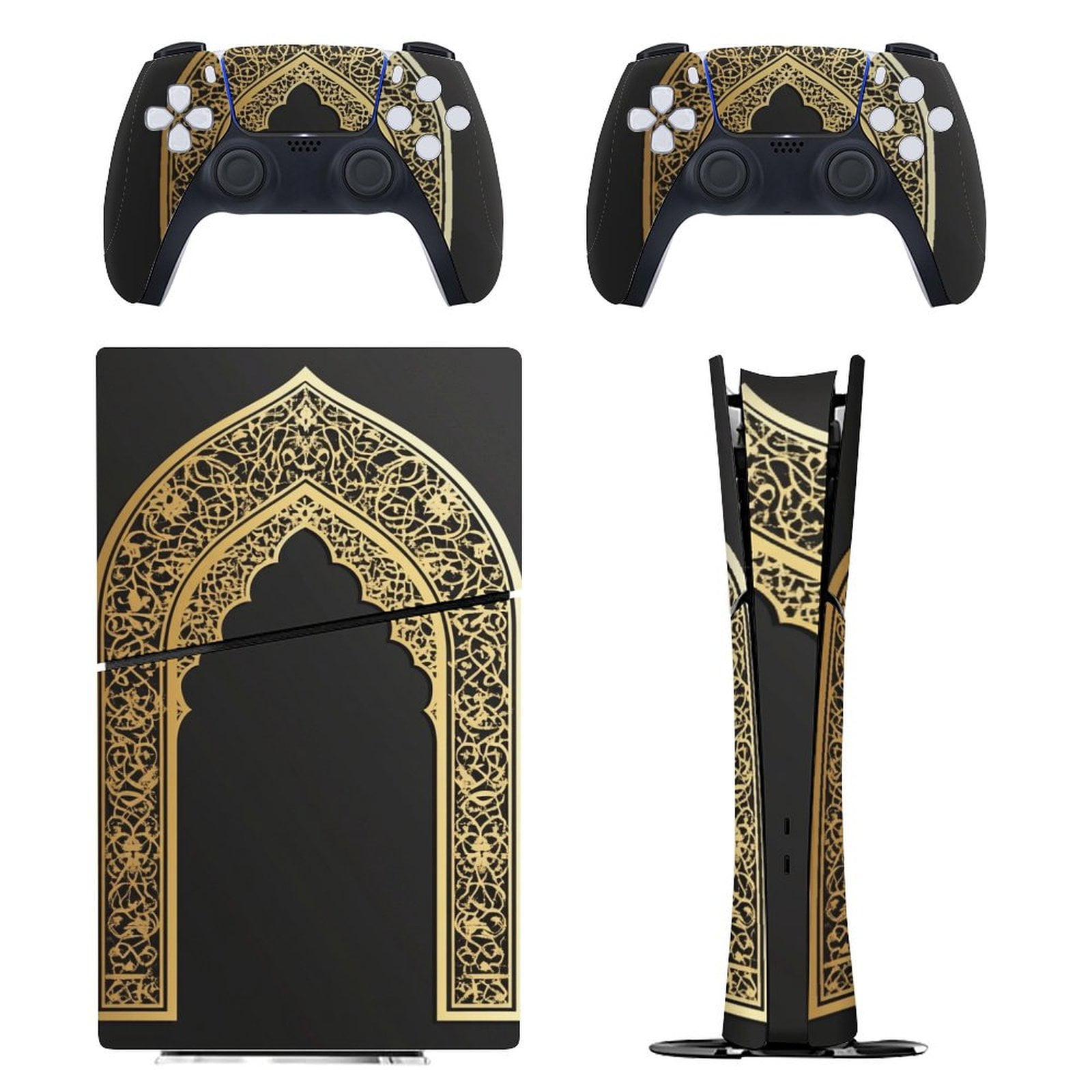 Skin Sticker for PS5 Slim Standard PS5 Pro Disc Digital Edition Console and Controllers Decals ...