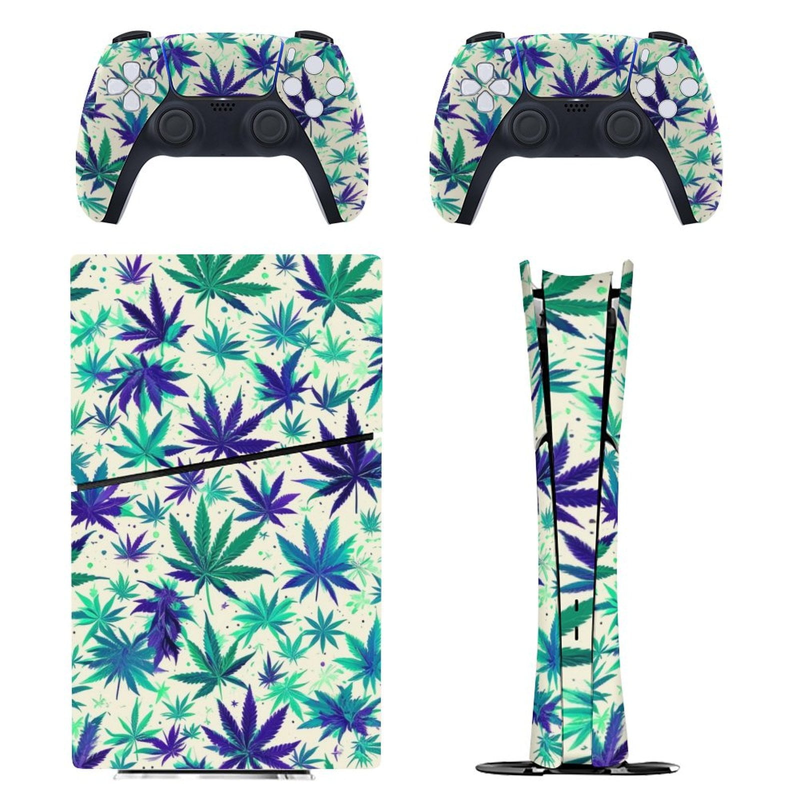 Skin Sticker for PS5 Slim Standard PS5 Pro Disc Digital Edition Console and Controllers Decals ...