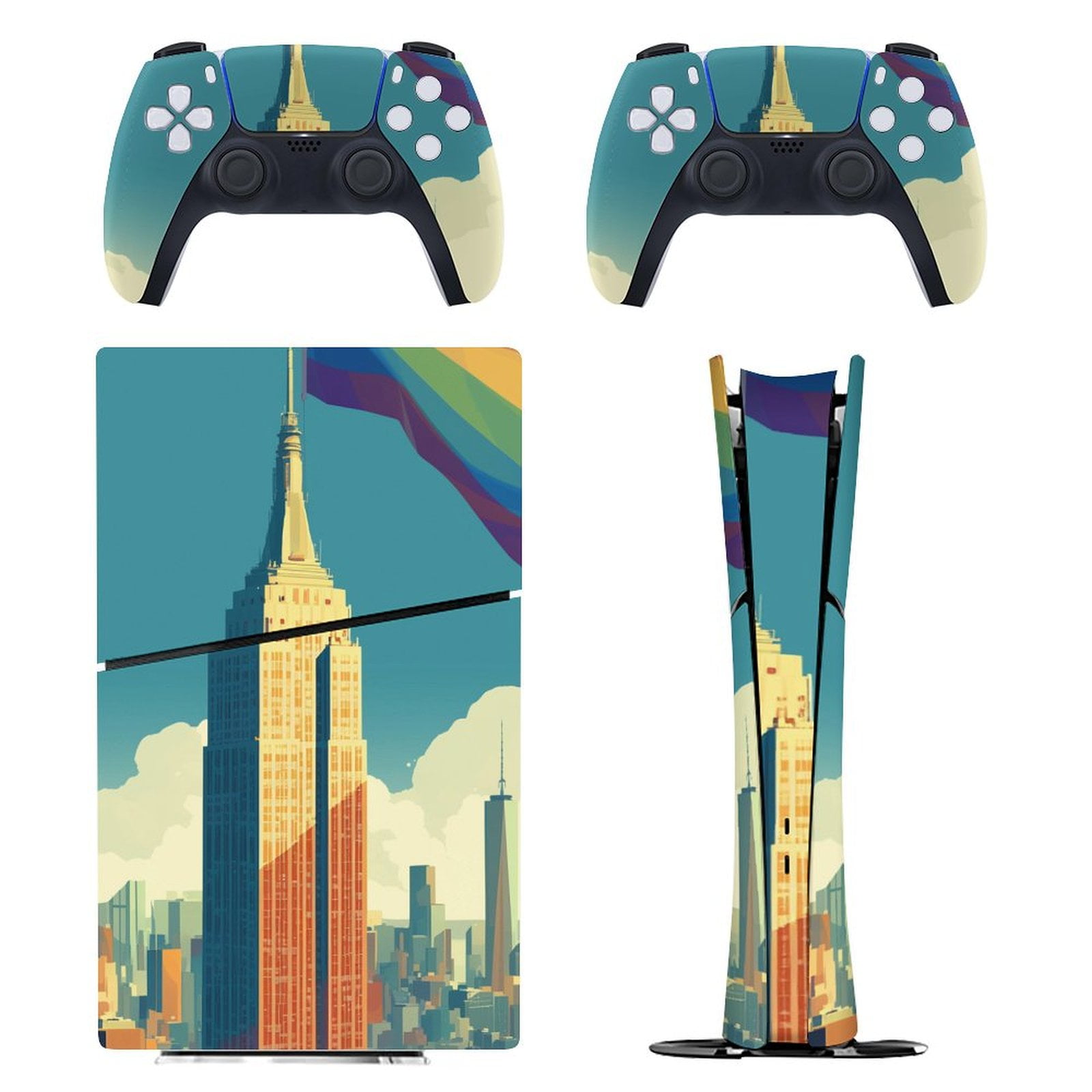 Skin Sticker for PS5 Slim Standard PS5 Pro Disc Digital Edition Console ...