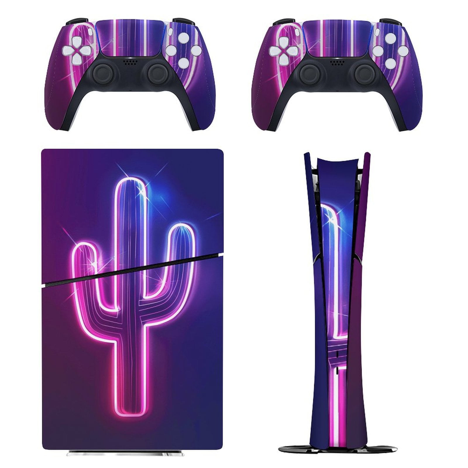 Skin Sticker for PS5 Slim Standard PS5 Pro Disc Digital Edition Console and Controllers Decals ...