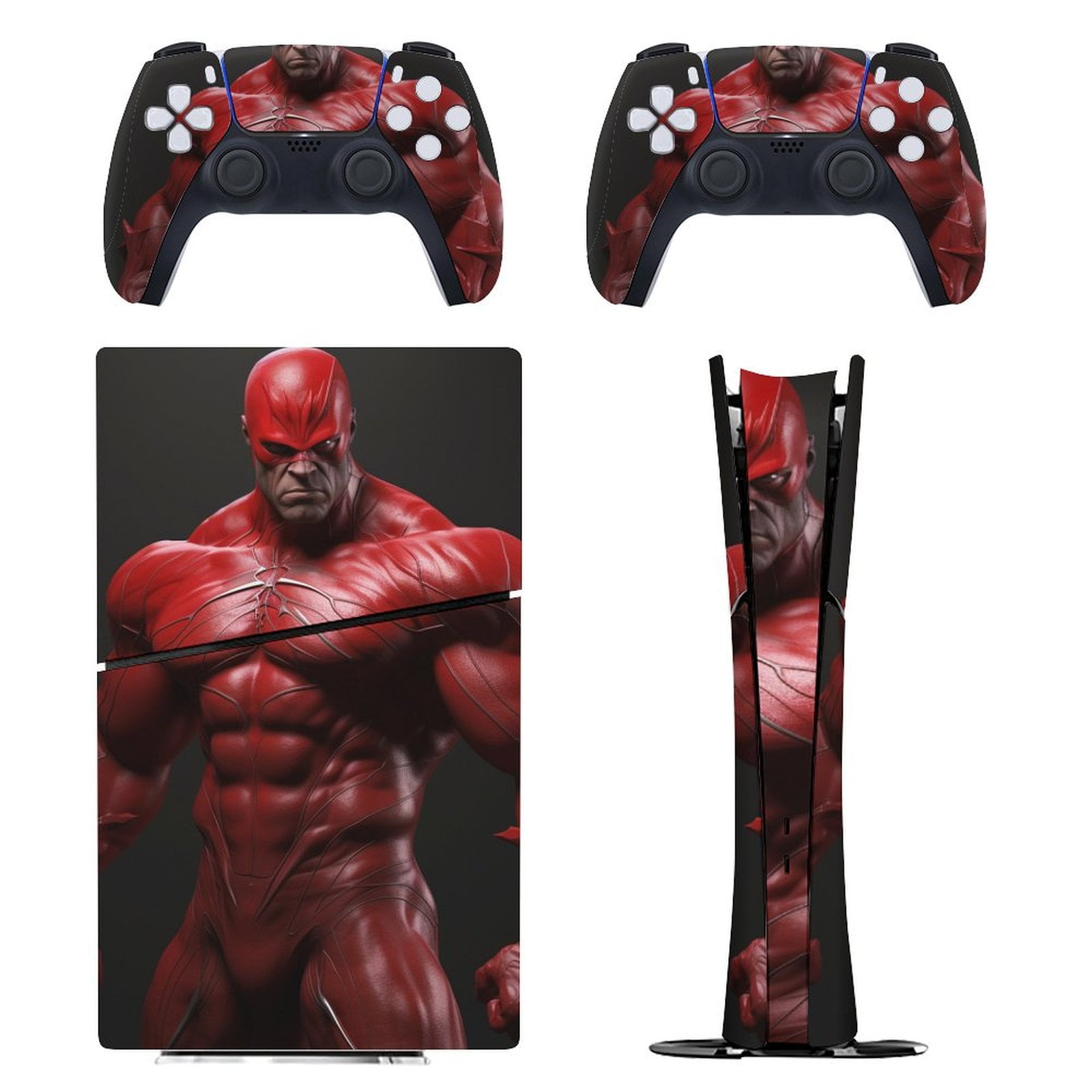 Skin Sticker for PS5 Slim Standard PS5 Pro Disc Digital Edition Console and Controllers Decals ...