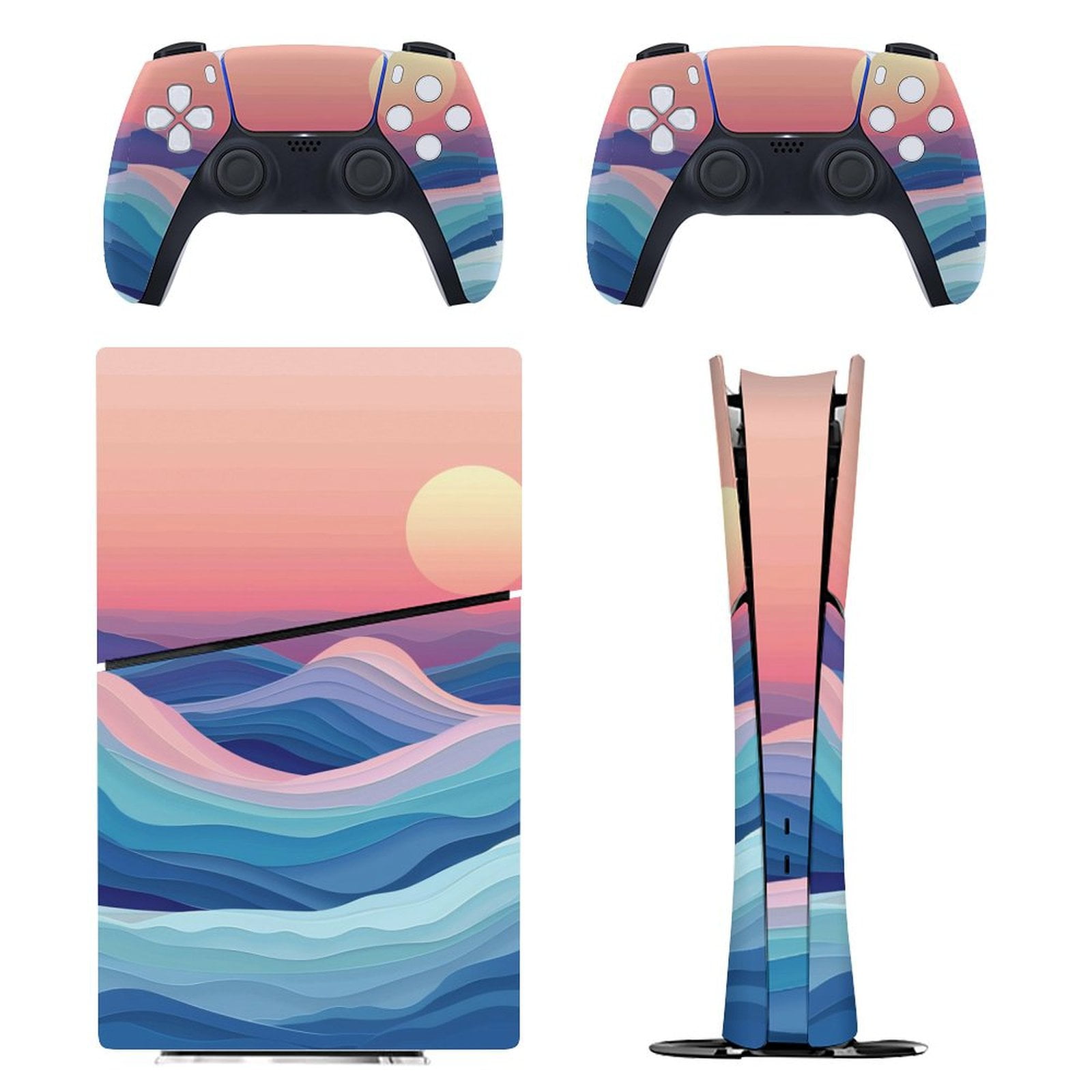 Skin Sticker for PS5 Slim Standard PS5 Pro Disc Digital Edition Console ...