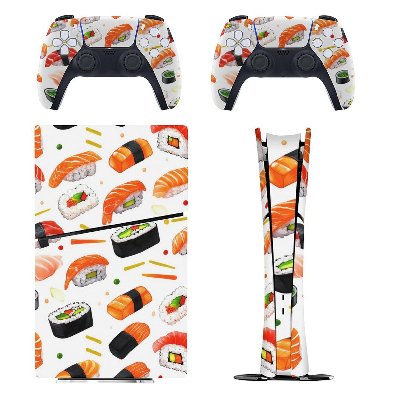 Skin Sticker for PS5 Slim Standard PS5 Pro Disc Digital Edition Console and Controllers Decals ...