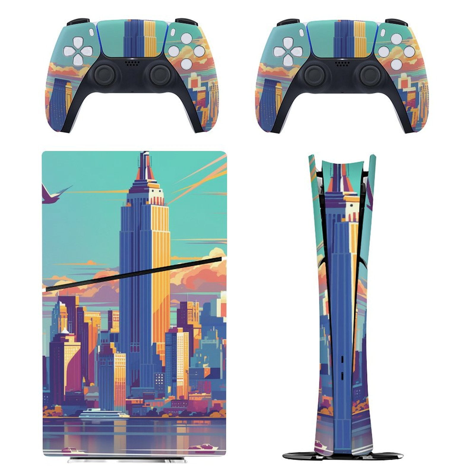 Skin Sticker for PS5 Slim Standard PS5 Pro Disc Digital Edition Console ...