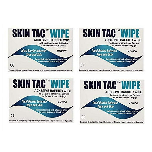 Skin-Tac™ Adhesive Barrier Wipes 50 Count (4 Pack) - Walmart Business ...