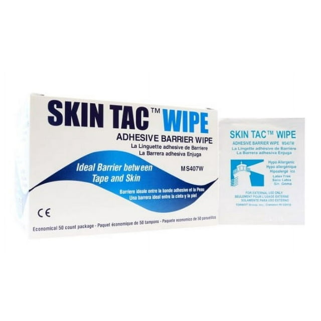 Skin Tac Adhesive Barrier Wipes - Box of 50 - Walmart.com