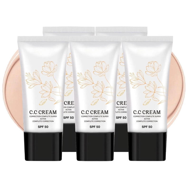 Skin Tone Adjusting CC Cream SPF 50,Waterproof Cosmetic Cream for ...