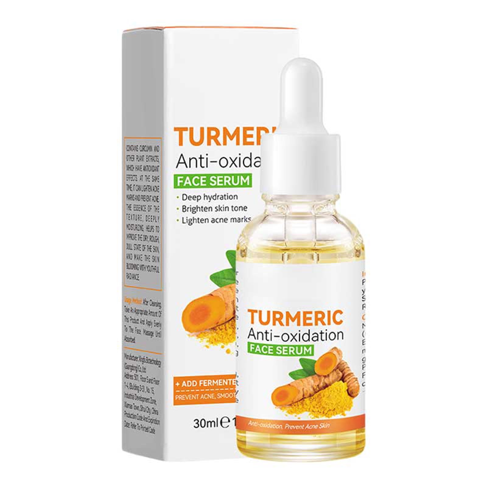 Skin Tone Evening Turmeric Face Serum for Acne Mark Fading and ...