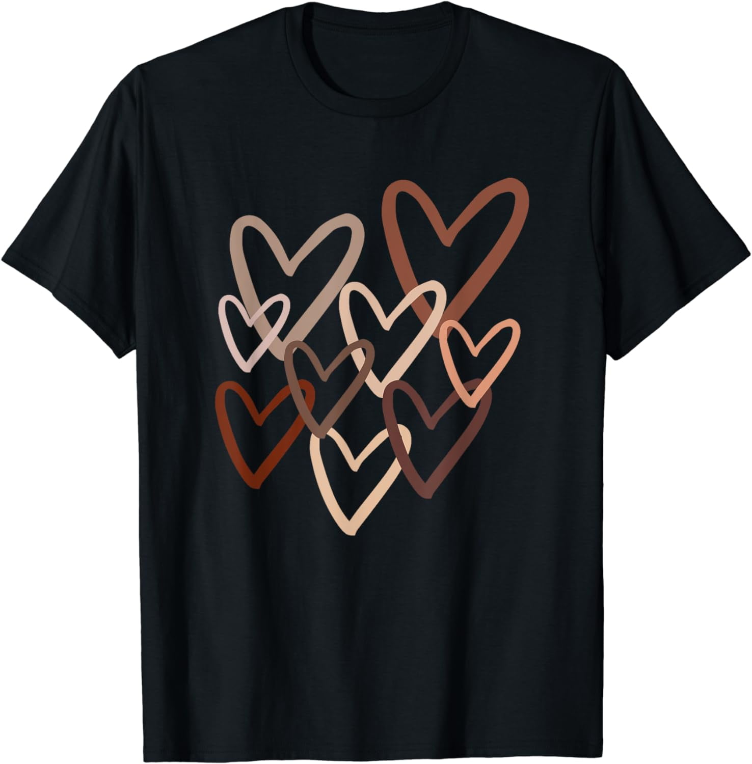 Skin Tones, Love You Equality, Skin Tone Hearts, Melanin T-Shirt ...