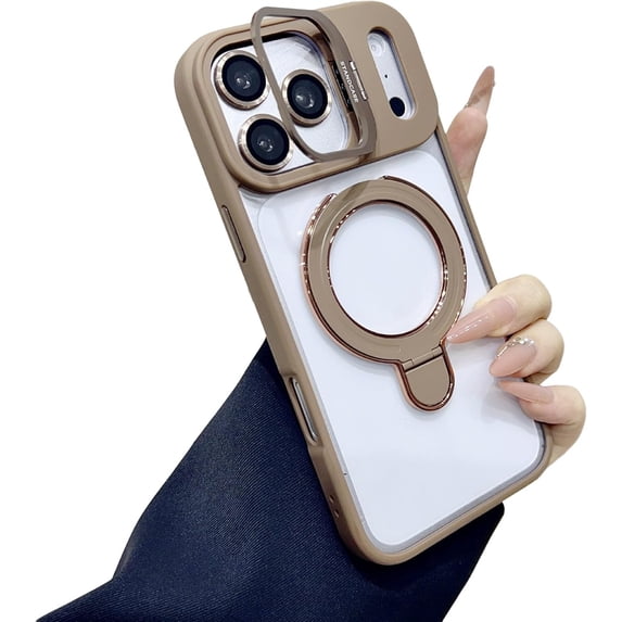 Skin Touch Feel Camera Bracket Ring Holder Magnetic Phone Case for ...
