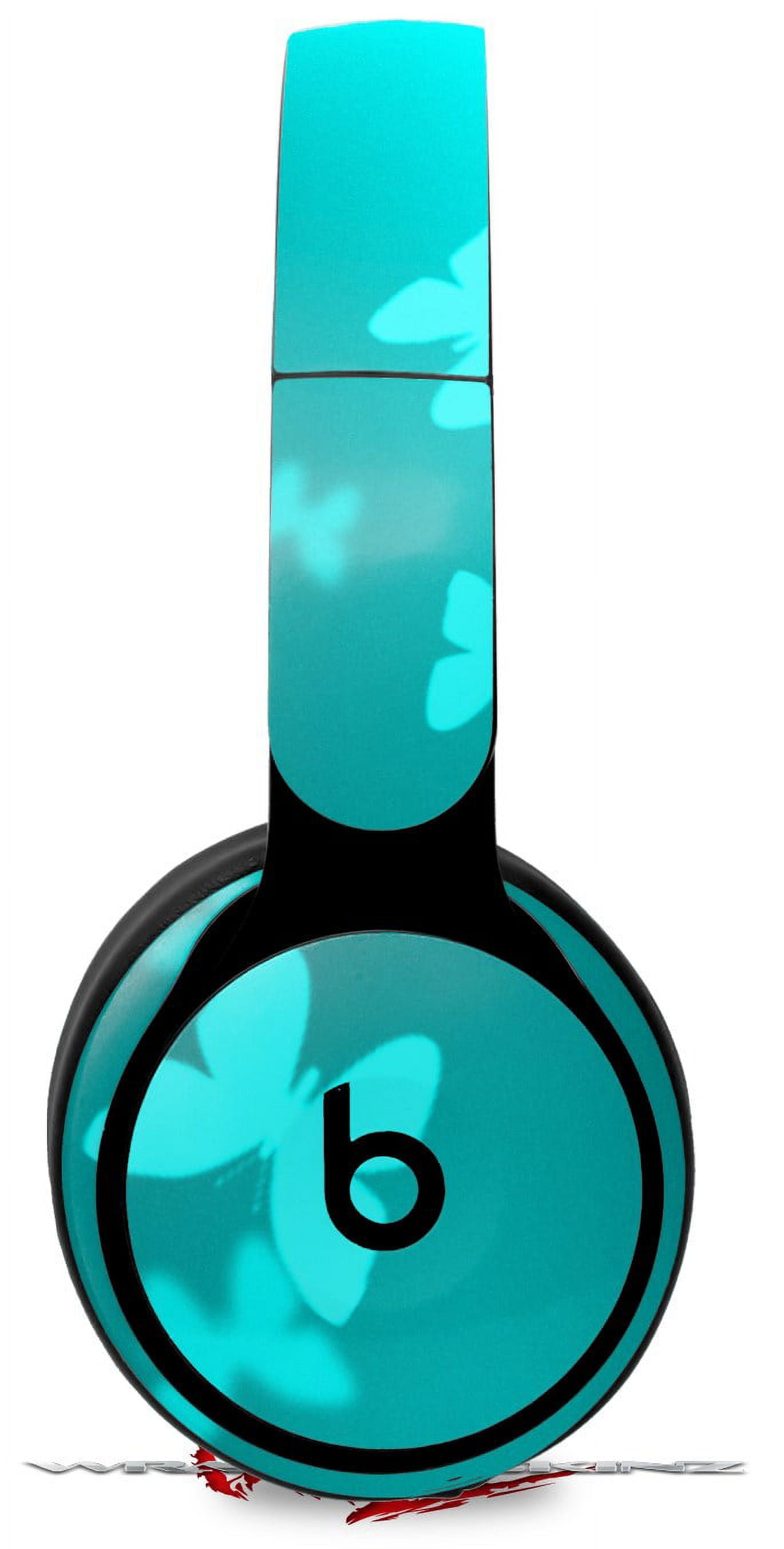 Skin Wrap for Beats Solo Pro Headphones Bokeh Butterflies Neon Teal ...