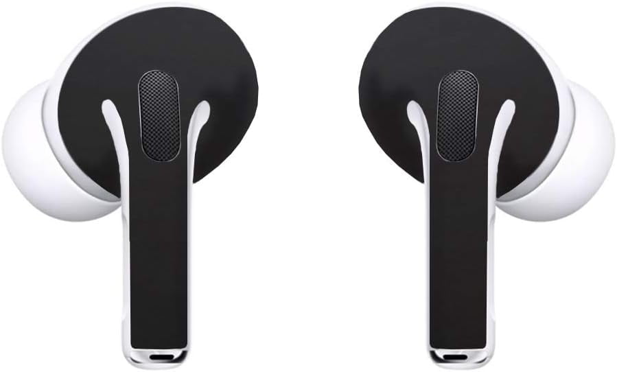 Skin for Apple Airpods Pro Earbuds Sticker Vinyl Wrap (3M Matte Black ...