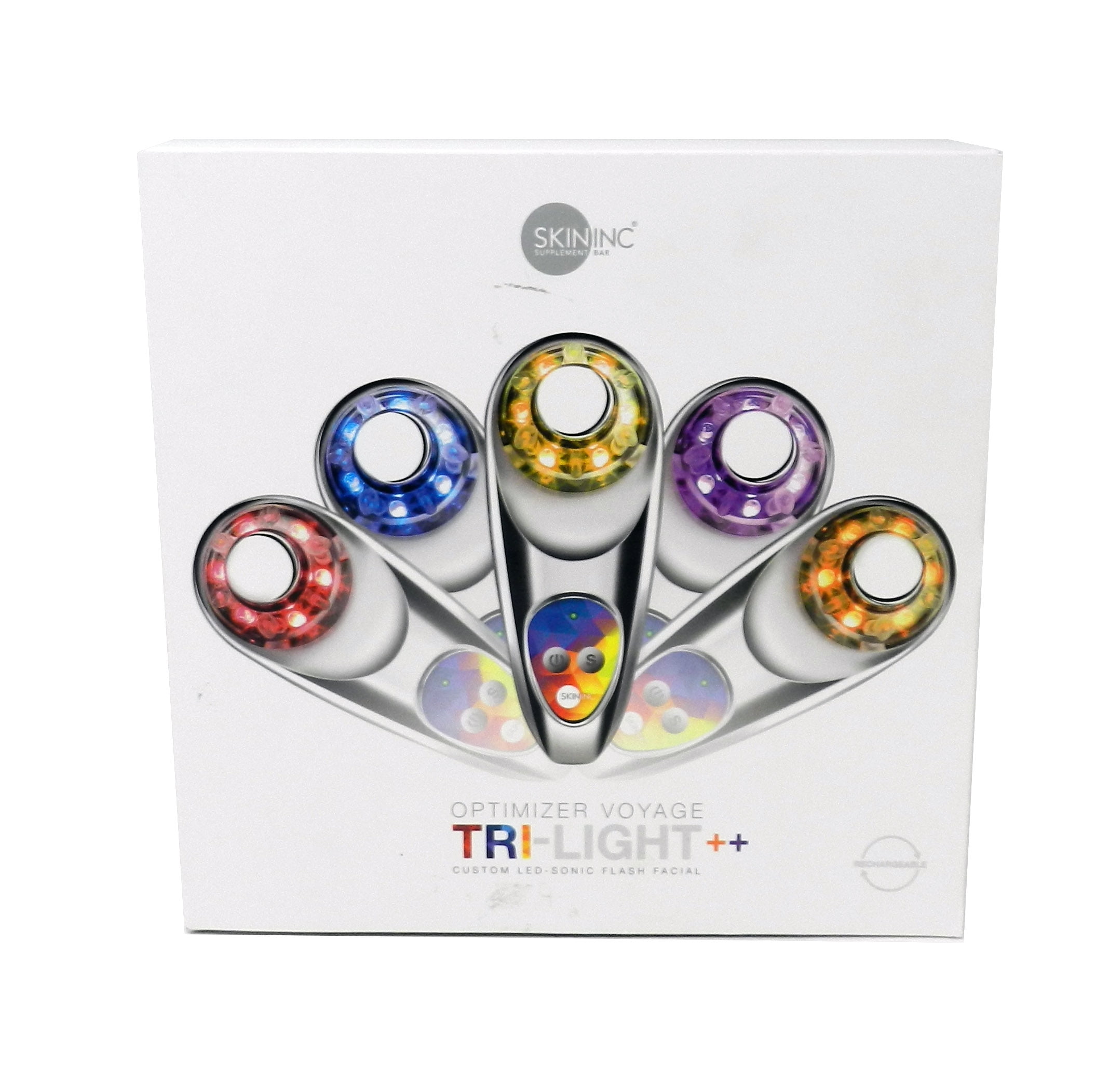 SkinInc Optimizer Voyage Tri-Light LED Sonic Flash Facial Skincare ...