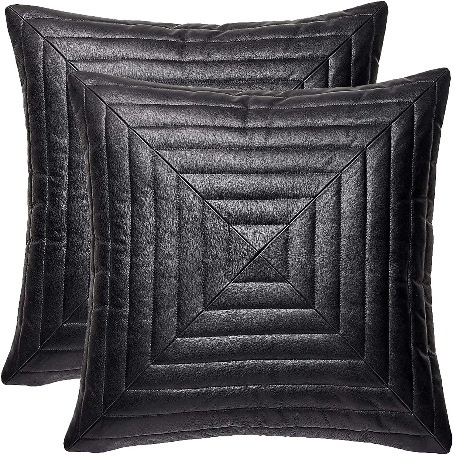 SkinOutfit Genuine Leather Pillow Cover Sofa Cushion Case - Decorative ...