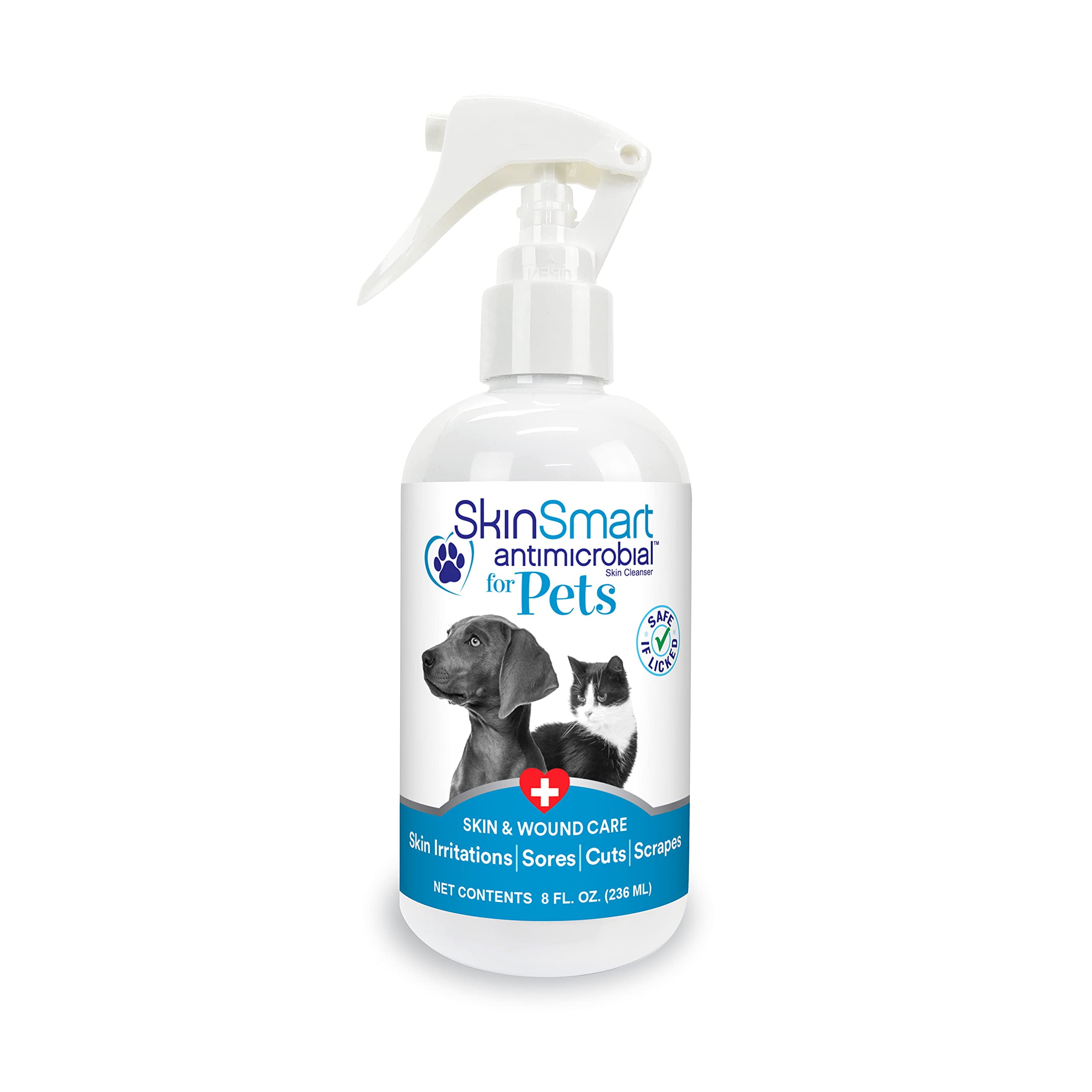 SkinSmart Antimicrobial Skin and IRF13 Wound Care for Pets, Removes ...