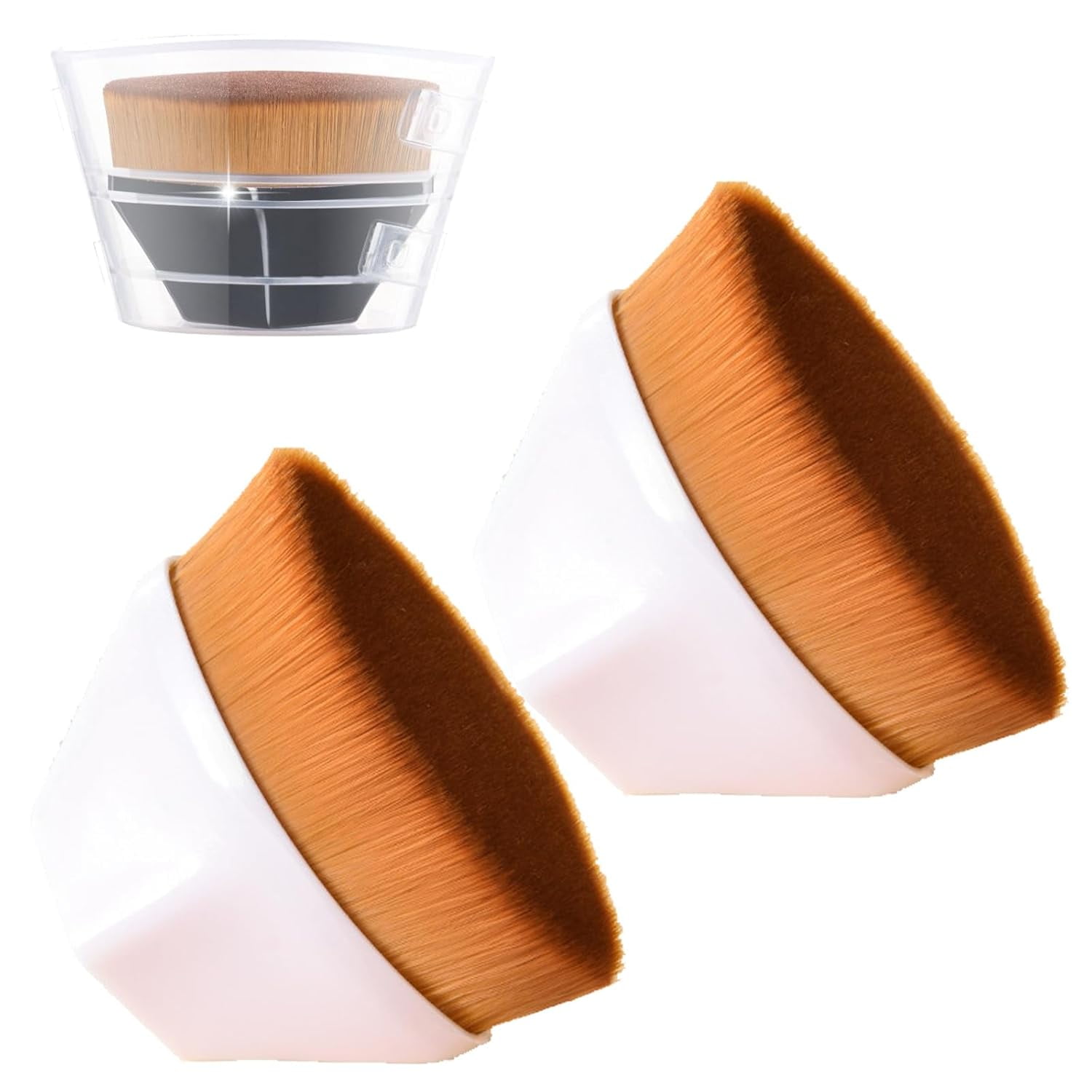 Skinbae Foundation Brush, for Kabuki Face Blush Liquid Powder, Base Makeup Brush for Blending ...