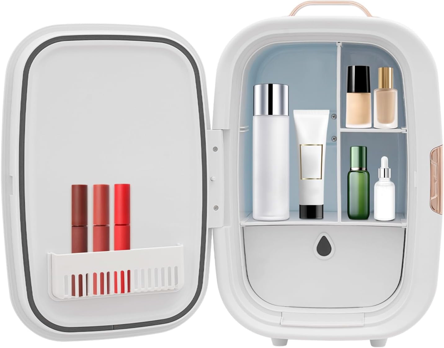 Skincare Fridge, 12L Makeup Fridge for Bedroom Cosmetics, Cooler ...