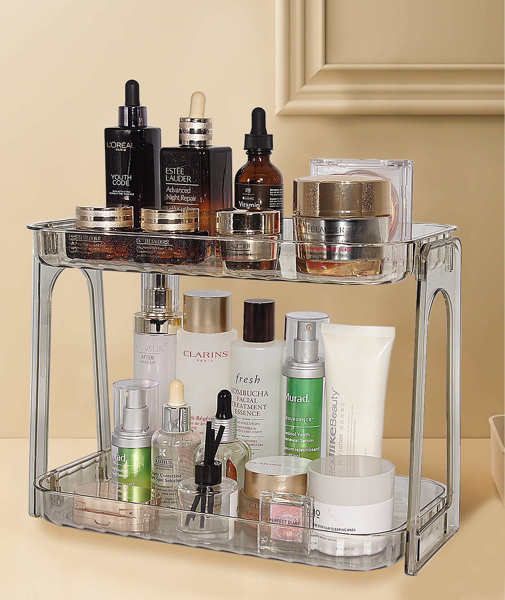 Skincare Organizers 2 Tier, Makeup Organizer Countertop, Cosmetic ...