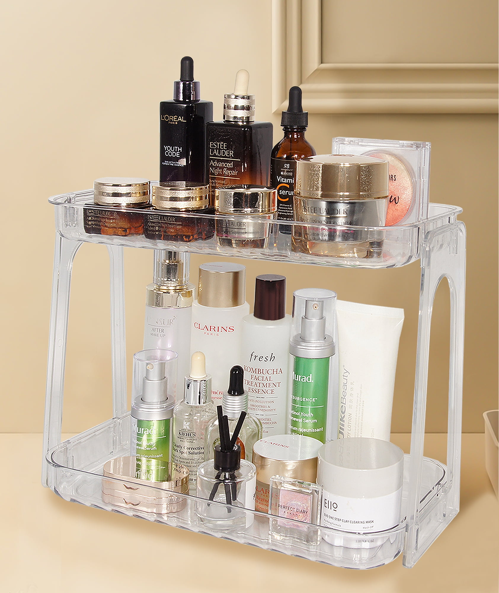 Skincare Organizers 2 Tier, Makeup Organizer Countertop, Cosmetic ...