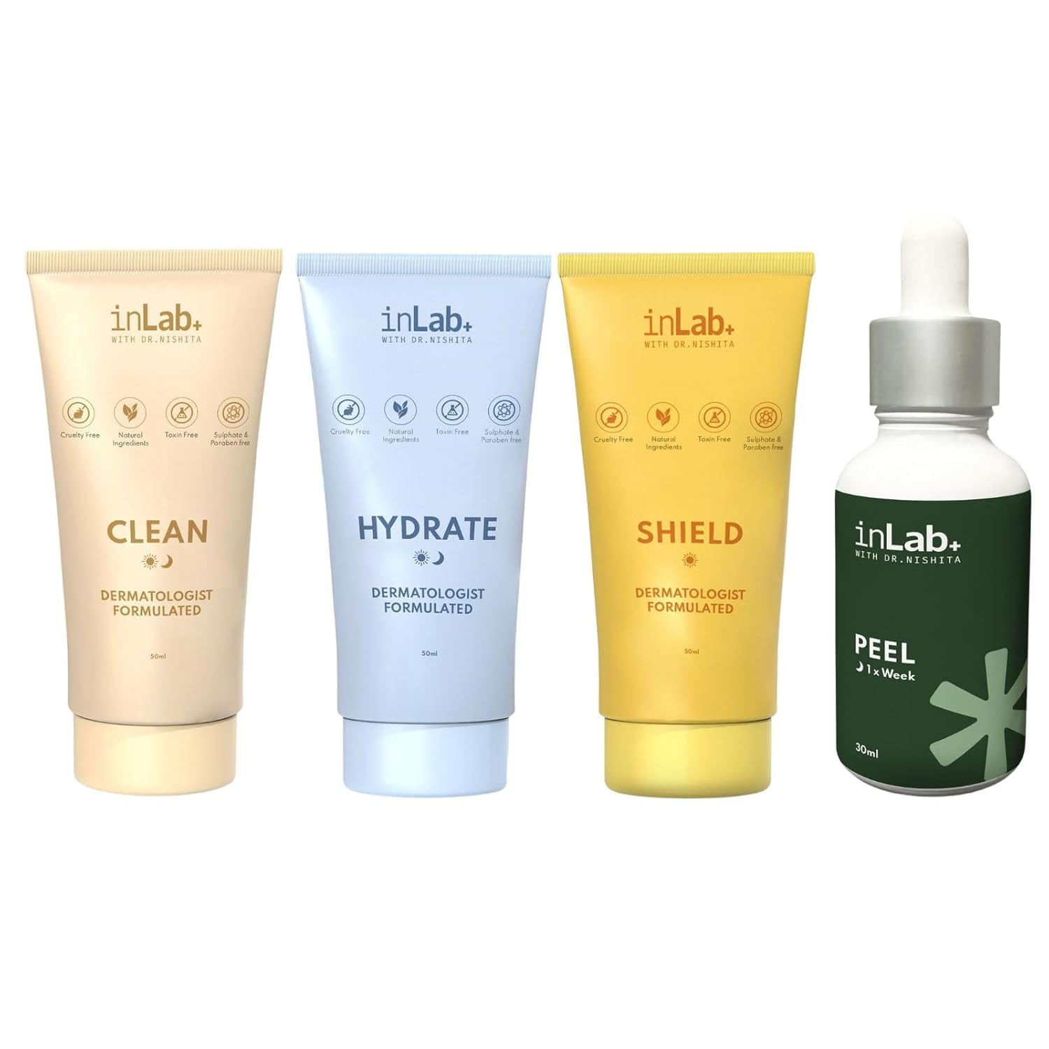 Skincare Routine Combo DermatologistDeveloped Cleanser Hydrating ...