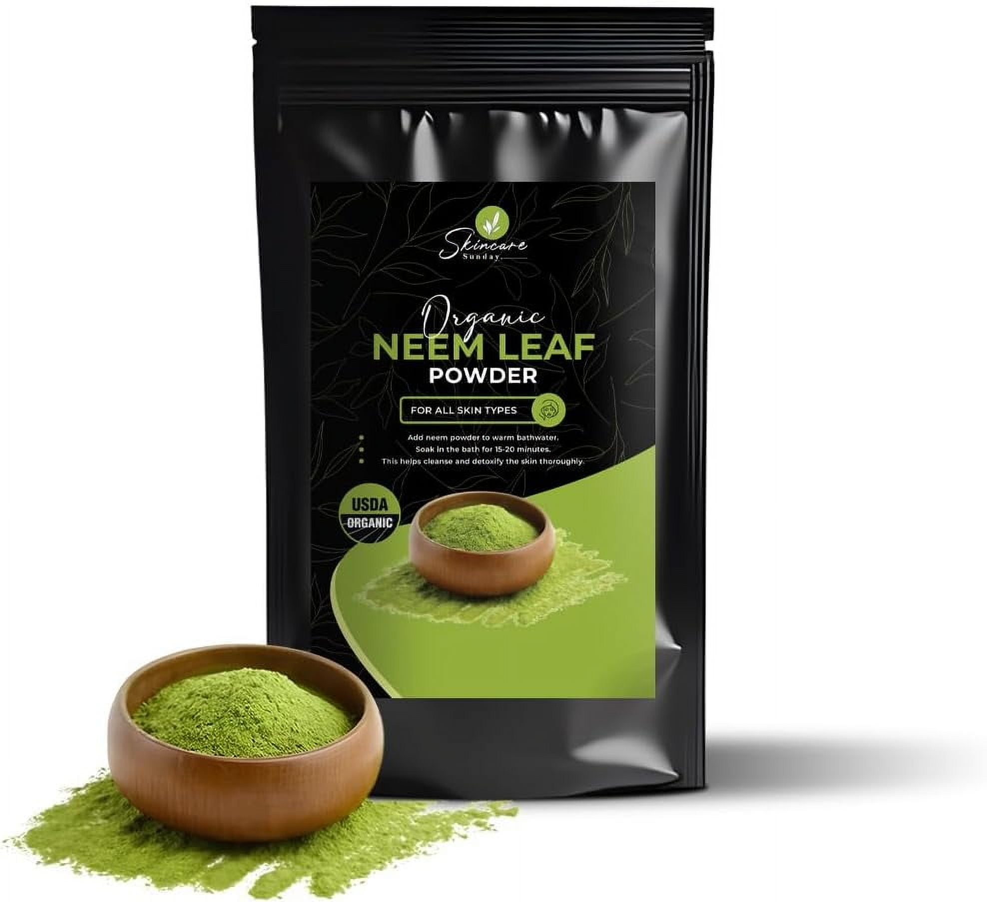 Skincare Sunday Organic Neem Leaf Powder - Pure & Natural | Soothing ...
