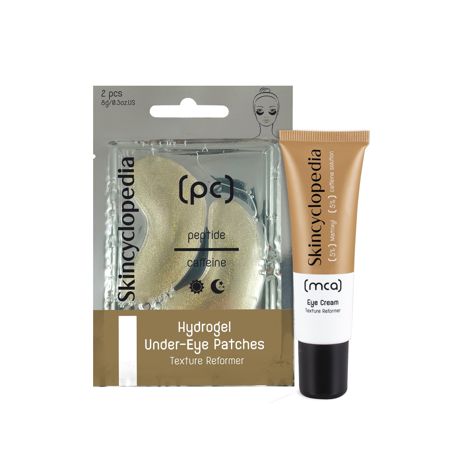 Skincyclopedia Under Eye Treatment Set, Caffeine & Matrixyl 3000 Pro ...