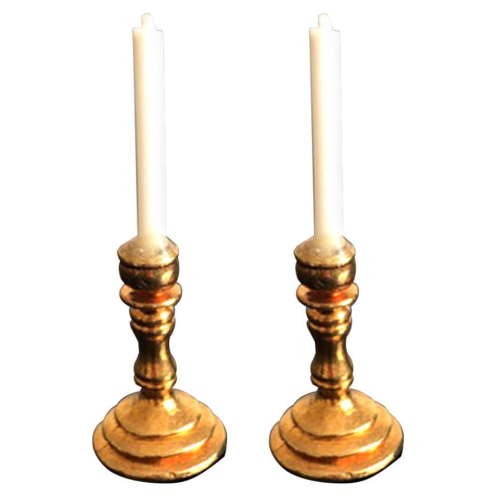 Skindy 1/12 Scale Mini Simulated Candlestick Toy Model: Doll House ...