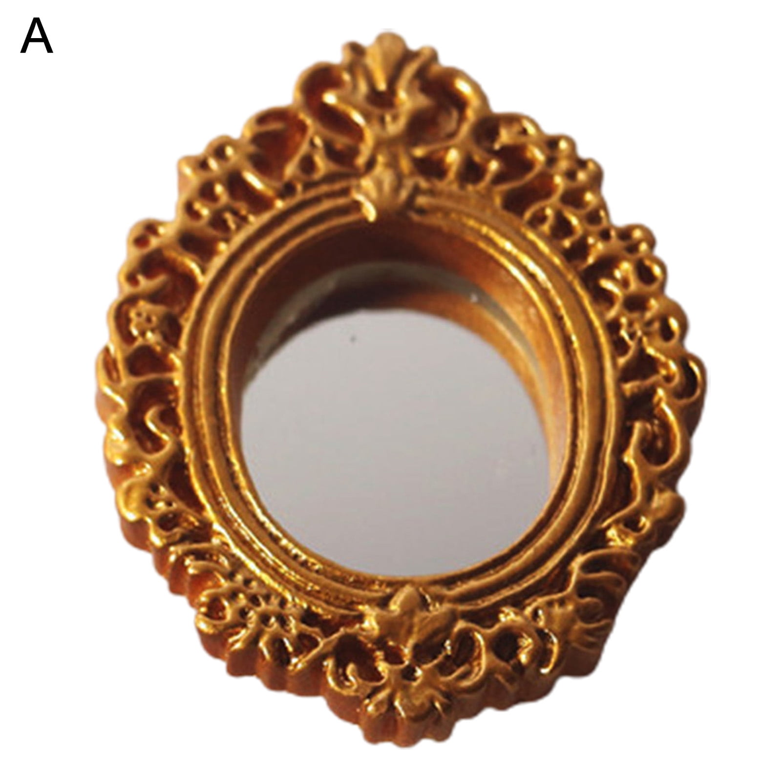 Skindy Classic Resin Miniature Mirror - Good Craftsmanship Carved Oval ...