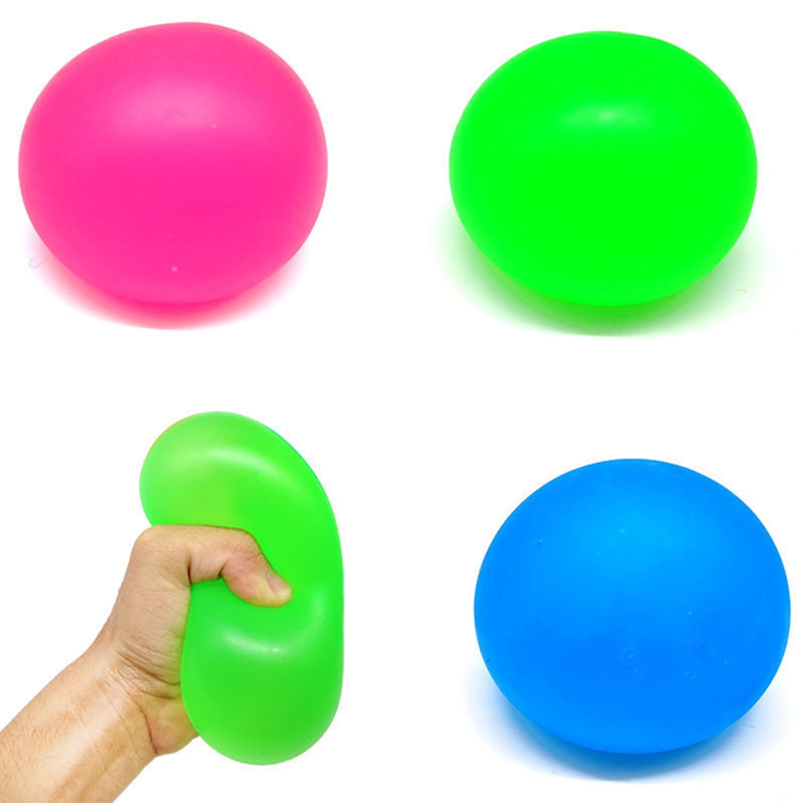 Skindy Frosted Transparent Slow Rebound Ball Squeeze Toy - Soft TPR ...