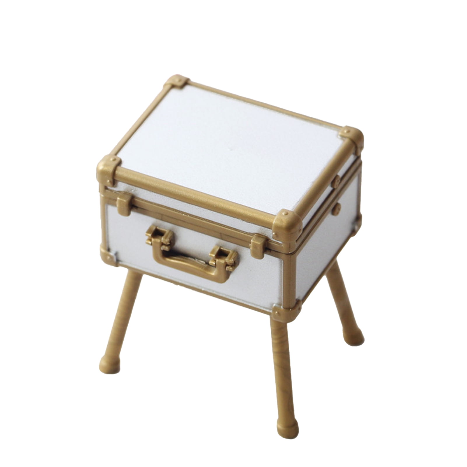 Skindy Mini Makeup Box Smooth Surface with Four Legs and Handle ...