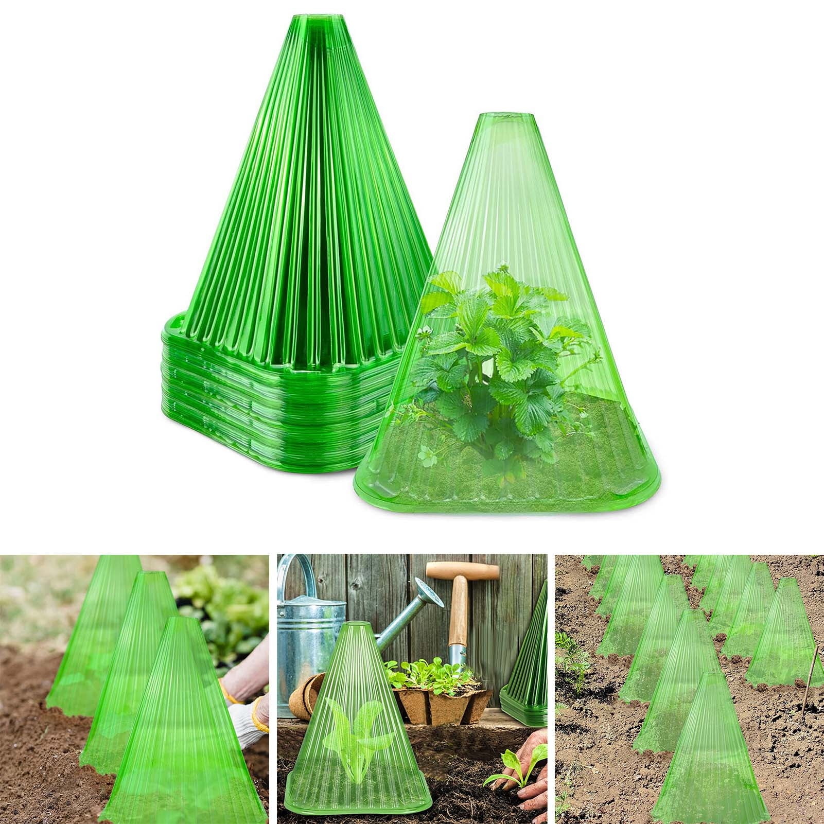 Skindy Reusable Plant Cover - 10Pcs - Light Translucent, Transparent ...