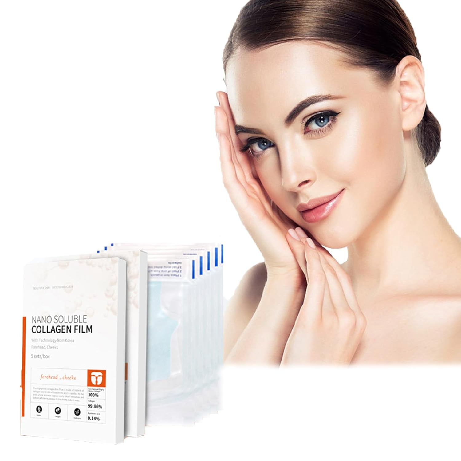 Skinifyx Hydrolyzed Collagen Patches, Korean Collagen Face Mask, Nano ...