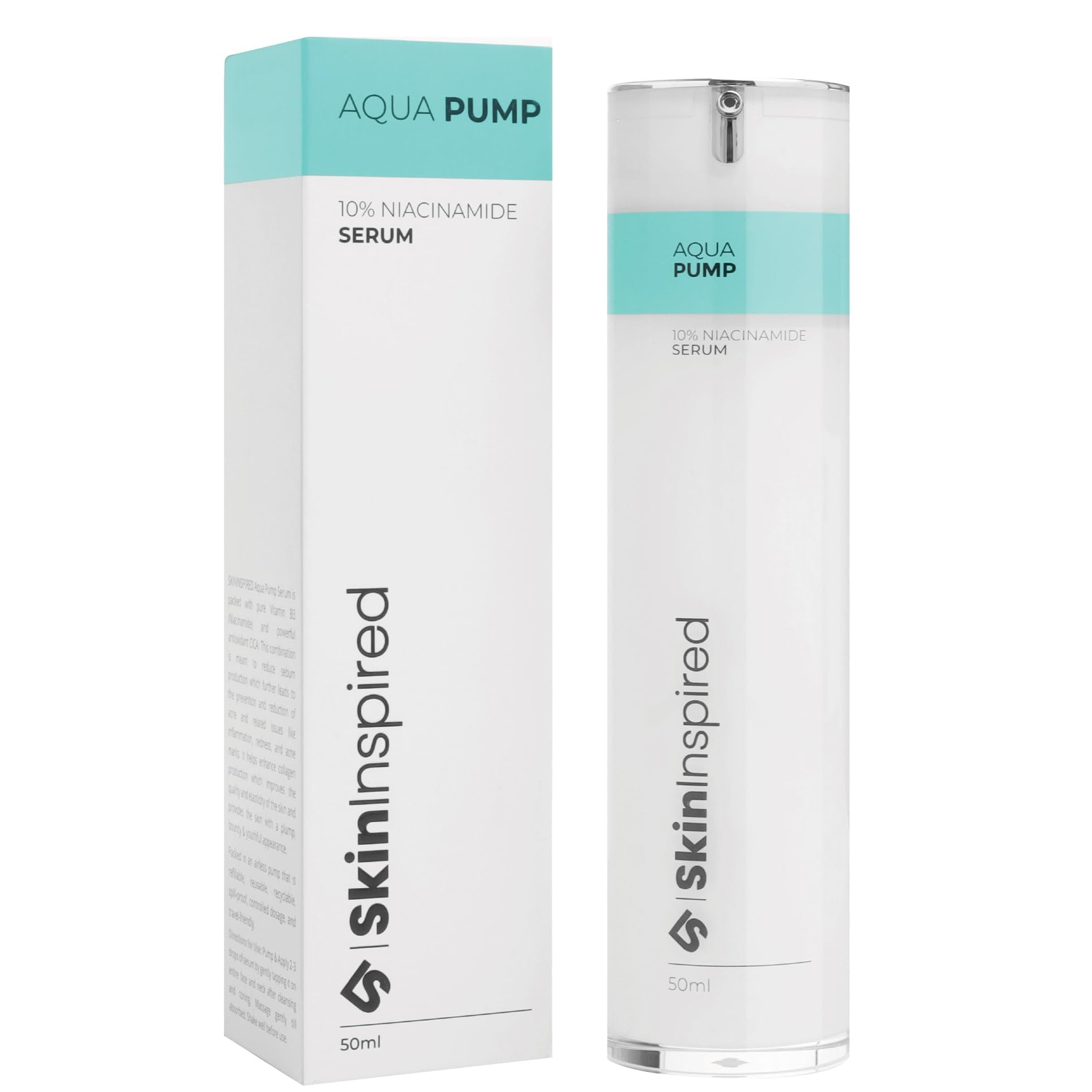 Skininspired Aqua Pump 10% Niacinamide Face Serum For Fine Lines ...