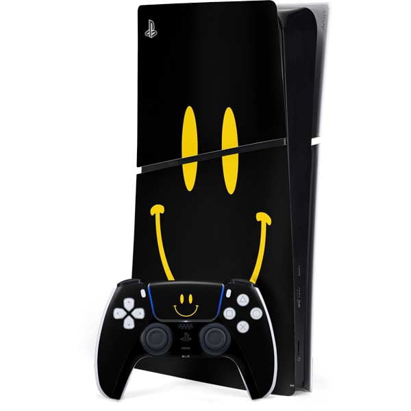 Skinit Black Happy Face PS5 Slim Digital Edition Bundle Skin - Walmart.com