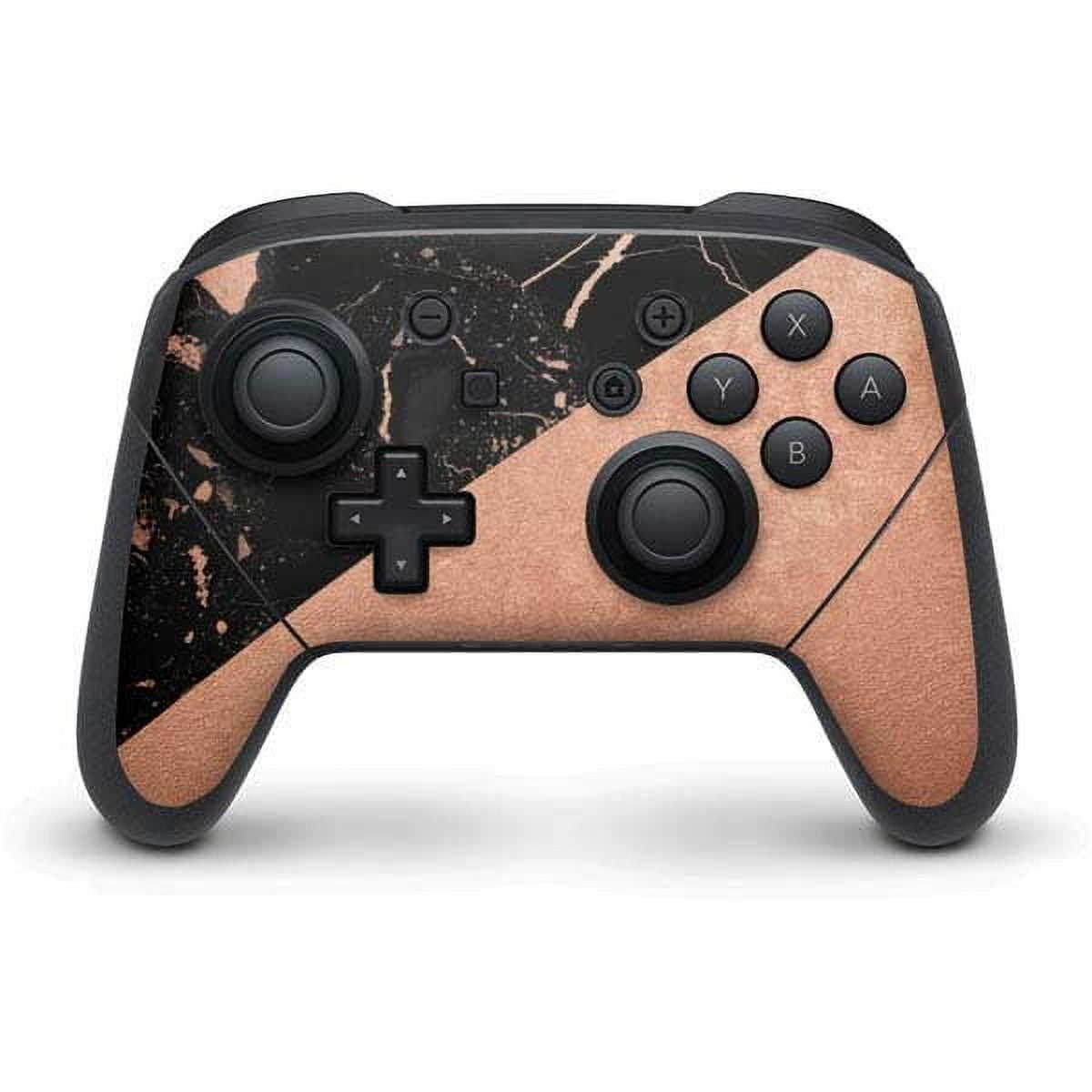 Skinit Black and Rose Gold Marble Split Nintendo Switch Pro Controller ...
